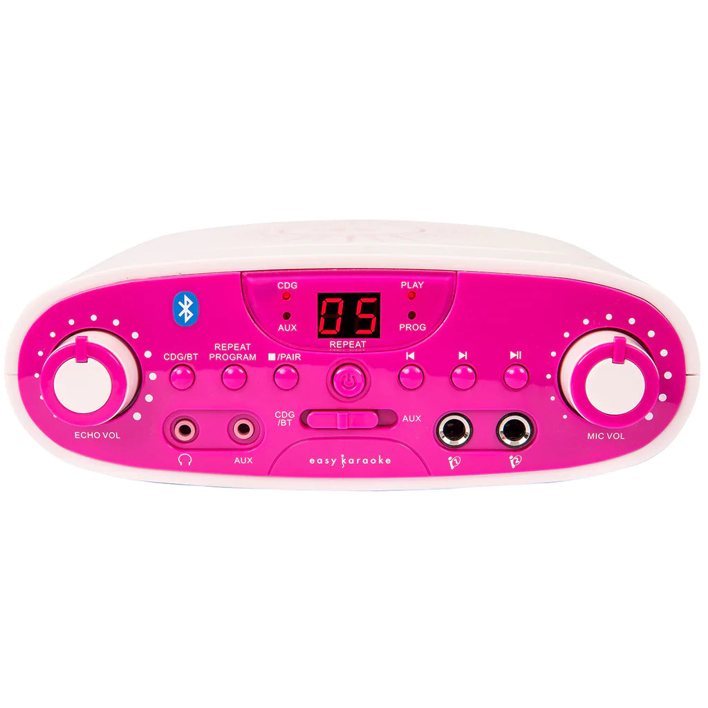 Easy Karaoke 'Girls Night In' Bluetooth® Party Machine + 1 Microphone ...